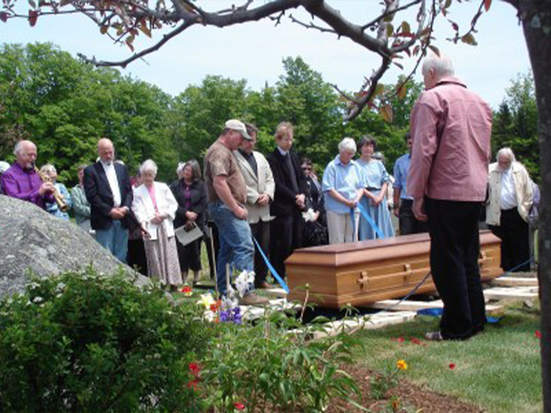 Burial Service at Green Mt Monastery 2009